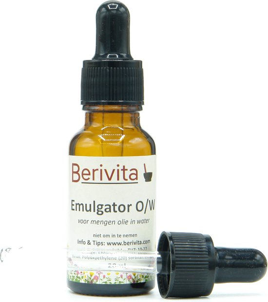 Emulgator 20ml Pipetfles - Makkelijk Olie of Butter met Water Mengen | bol