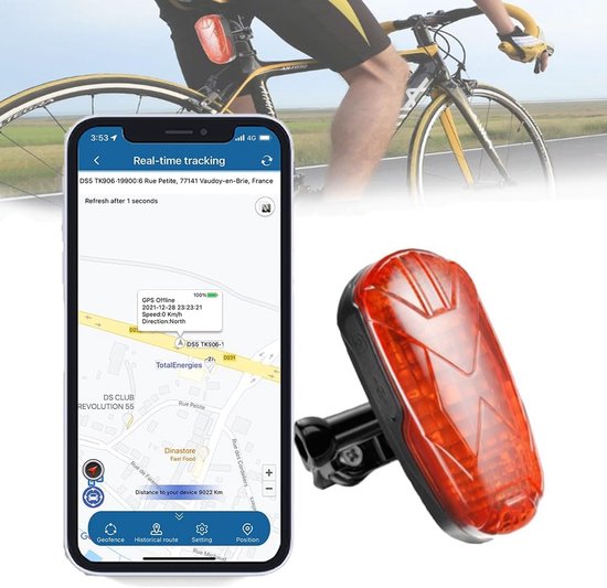GPS Tracker Fiets - Fiets GPS - Locator voor Fietsen - TK906 Realtime ...