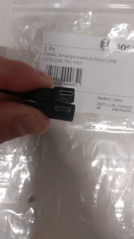 Bosch oplaad Kabel Micro USB - Micro USB - Zwart | bol