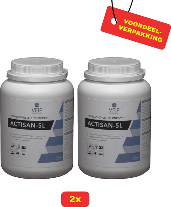 2 x Actisan-5l Chloortabletten 300 stuks - Voordeelverpakking | bol