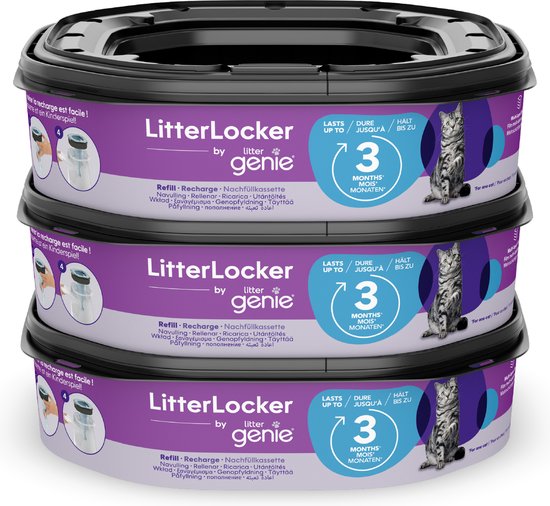 Litter Locker Refill - 3 Pack Littergenie - Kattenbakaccessoires - | bol