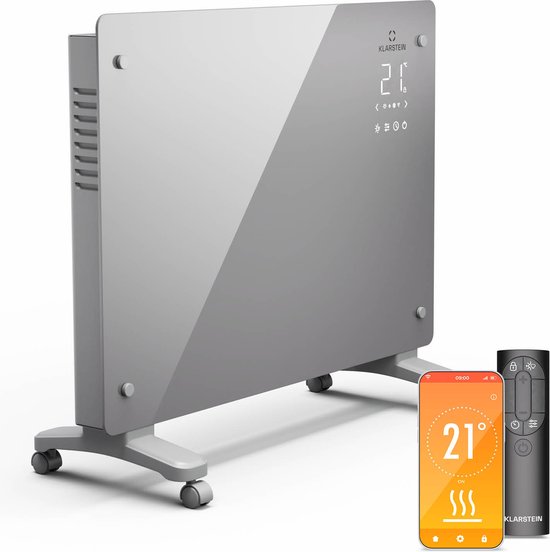 Klarstein Bansin Crystal Smart Convectieverwarming - Convector - 1500 W - Temperatuur:... | bol