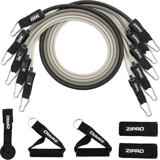 Zipro® Set Reistance Tubes met accessoires - 11 elementen - Expander ...