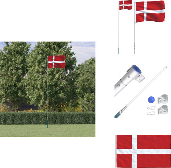 vidaXL Deense Vlag - Deense Vlaggen - Vlag Denemarken - Nationale Vlag ...