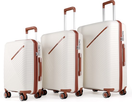 TAN.TOMI Kofferset - 3 Delig - 98L Handbagage + 66L +40L - Reiskoffer ...