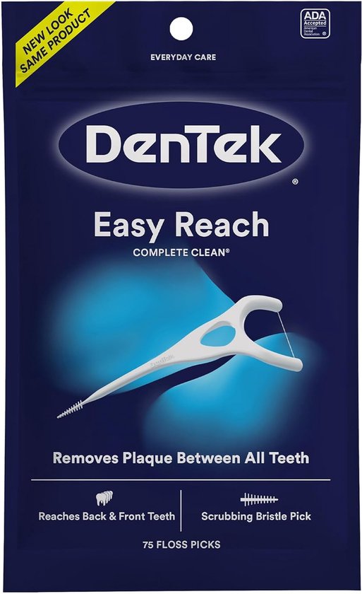 DenTek Complete Clean Easy Reach Floss Picks - Geen breuk en geen ...