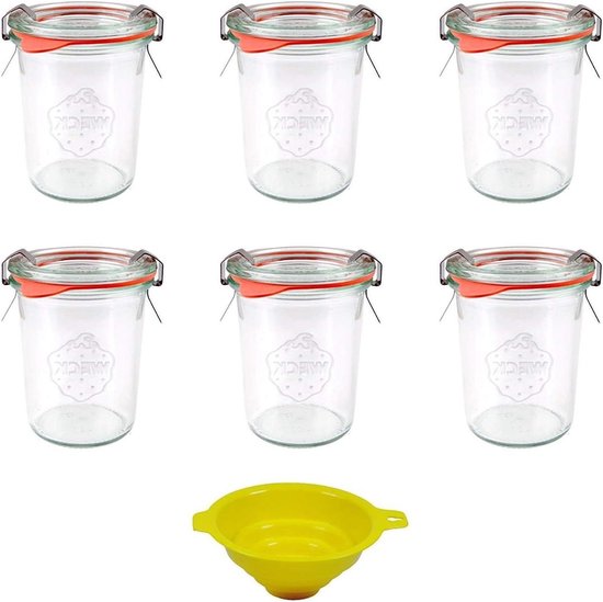 Jampotjes met deksel - 160 ml mini weckglazen weckpot met valvorm ...