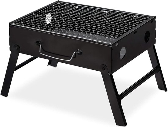 Draagbare camping barbecue inklapbare balkon BBQ voor 4 personen ...