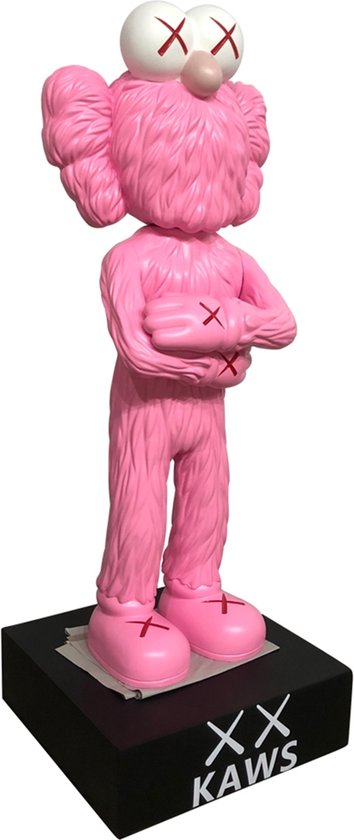 OHNO - Home Decor - Fiberglass Sculptuur KAWS Fashion Puppet - Roze | bol