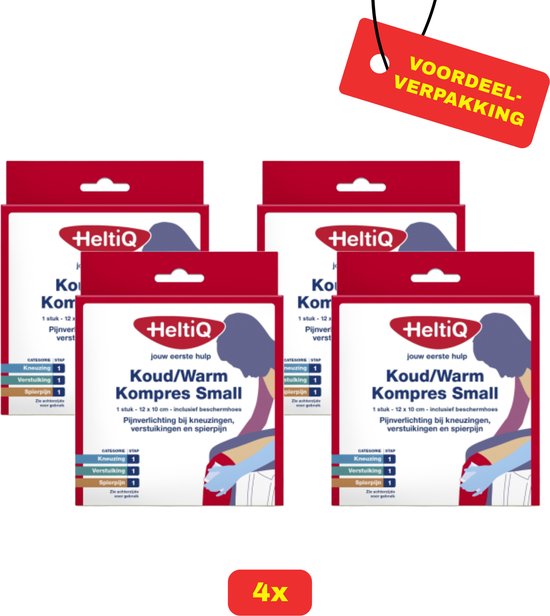 4 x HeltiQ Koud/Warm Kompres Small - Voordeelverpakking | bol