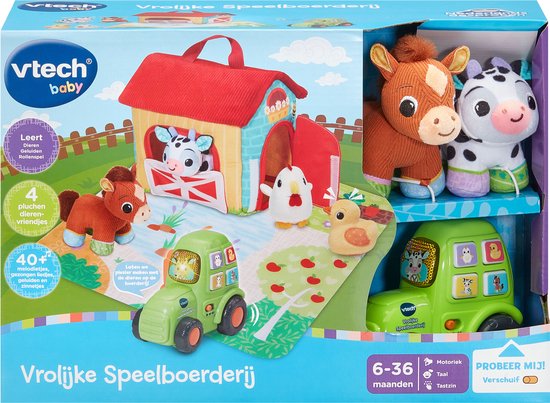 VTech Vrolijke Speelboerderij - Educatief Speelgoed - Inclusief 4 ...