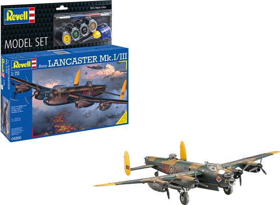 Revell Modelbouwpakket Vliegtuigen - 64300 Avro Lancaster Mk.I/III ...