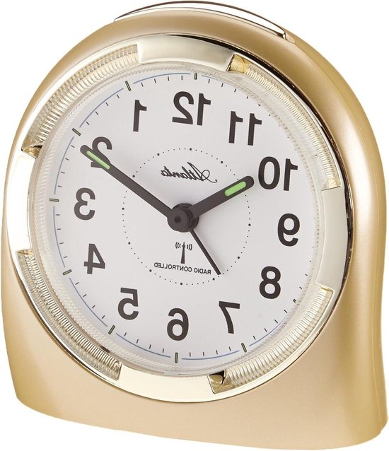 Analoog Gouden Moderne Wekker - 1404/9 1404/9 | bol