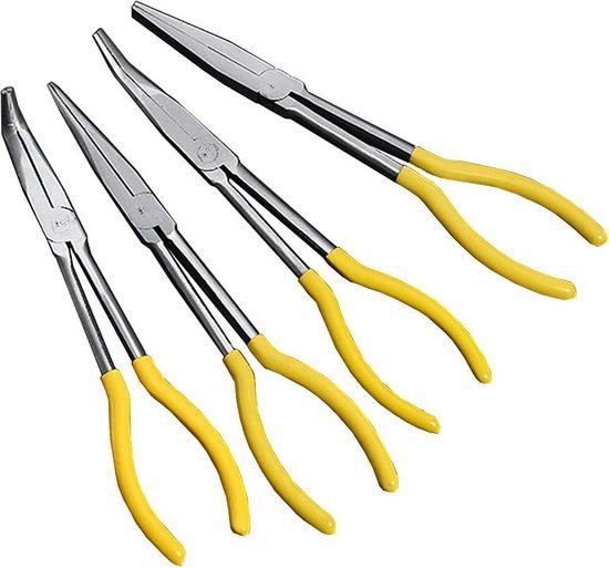 11 inch straight/curved/round clamp head pliers set with soft grip - 25 ...