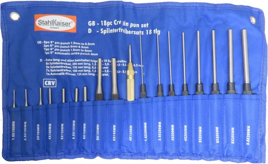 Drevel set, parallel 18-dlg. | bol