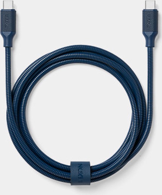 Lexon Design Metali-C Metallic USB-C Cable - Dark Blue | bol