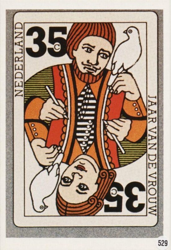 Briefkaart met afbeelding Jaar van de Vrouw postzegel | bol