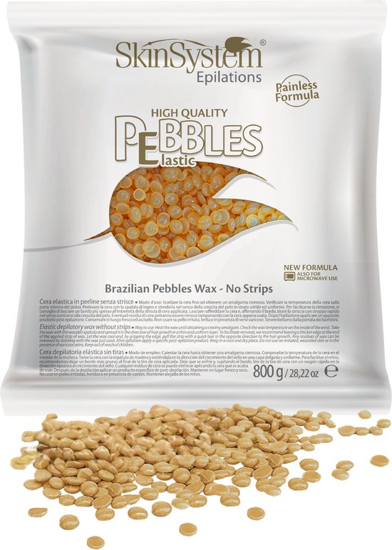 Skinsystem Brazilian Pebbles Wax - Ontharingswax parels - Honingcrème ...