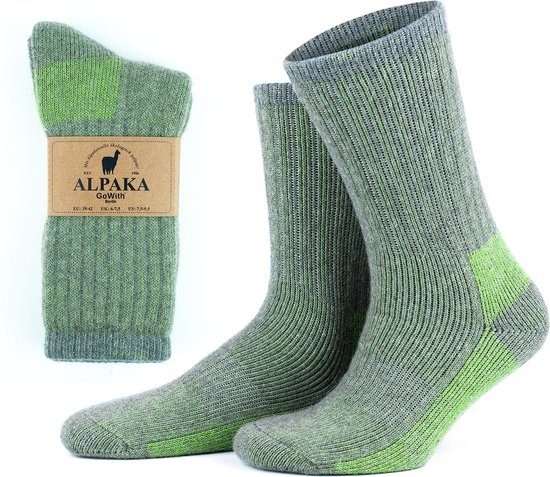GoWith-2 paar-alpaca wollen sokken-diabetes wollen sokken-volledige ...