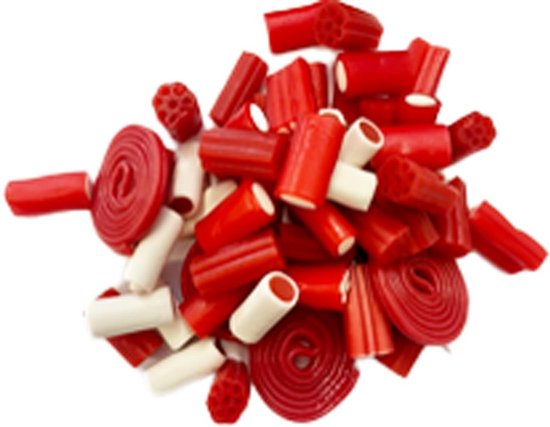 Lollywood zoete Rood-witte mix Snoep - 1kg - Rood - zoete mixsnoep ...