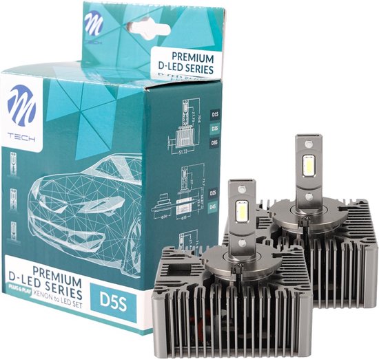 D5S LED SET - Plug & Play - Canbus - 30000 Lumen 6000k Helder - +300% ...