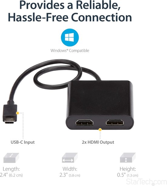 Equivera USB C naar HDMI Adapter - Hub - Type C to HDMI - Geschikt voor ...