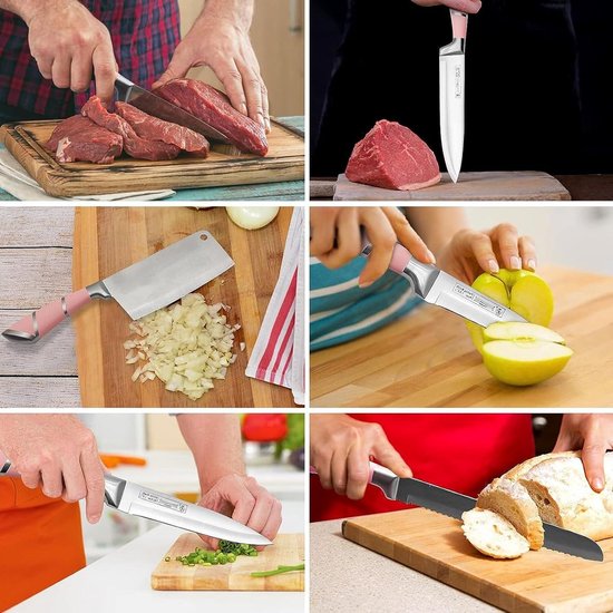 Acrylic Twist Knife Sharp Chef Knife without Sticky Coating Stainless ...