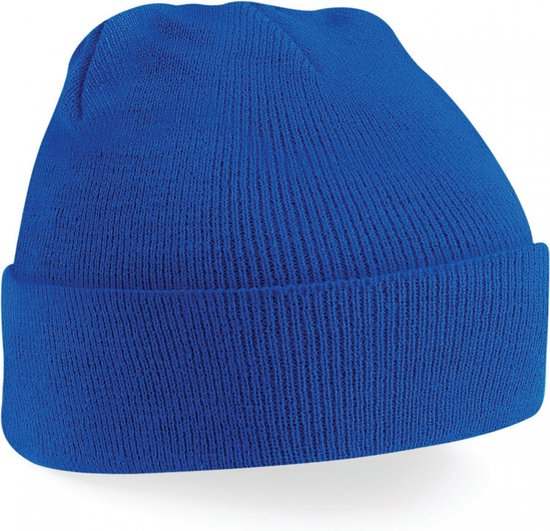 Basic winter muts kobalt blauw | bol