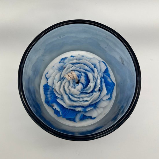 Container kaars - blauw - 290 | bol