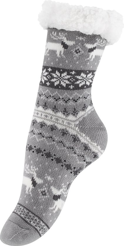 Yenita - fluffy sokken - huissokken antislip - slofsokken - dames ...