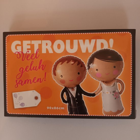 Folieballon Huwelijk Getrouwd - Folie Ballon - Veel Geluk Samen ...
