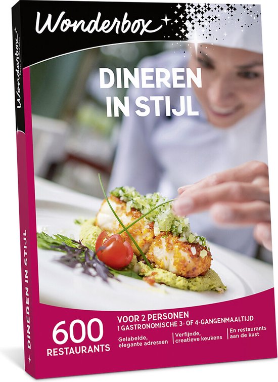 Wonderbox Cadeaubon - Dineren in stijl | bol