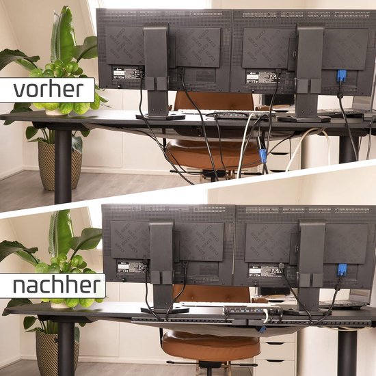 35 m kabelgoot set met connectoren - kabelgeleiding en kabelmanagement ...