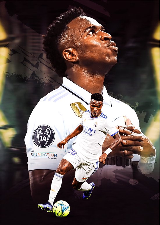 Vinicius Júnior Poster - Real Madrid - 61x91cm (XL A1 Formaat ...