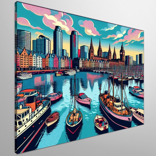 Pop art haven schilderij | Haven of Pop: A Vibrant Tribute to Urban Art ...