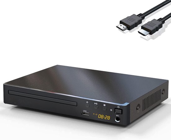 Compact DVD Speler voor TV - Codevrije CD/DVD Speler - HDMI (1080p HD ...