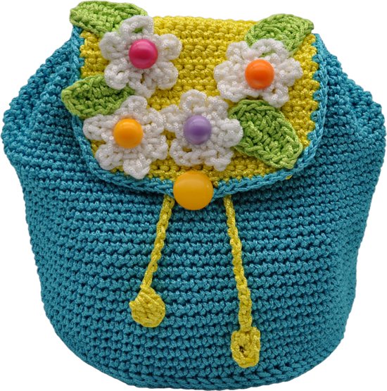 kinder rugtas - Gehaakte kinder rugtas - Gebreide rugtas | bol