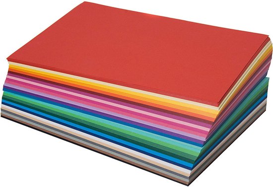 Toon-op-toon papier - Diverse Kleuren - A4 - 130 gram - 20x25 diverse ...