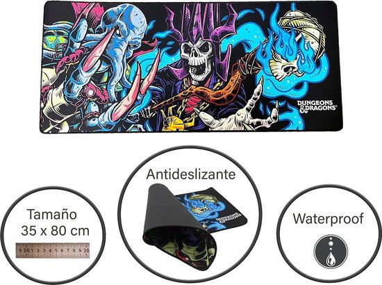 Muismat Gaming XXL- Veelkleurig - Officieel Product (CyP Brands) Draken ...