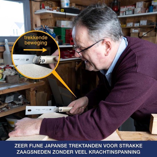 Japanse zaag Mini-Ryoba - driezijdige diamantzaagsnede - speciale ...