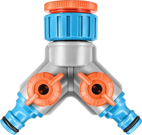 2-weg afsluitventiel en waterverdeler voor tuinslang - Y-ventiel met... | bol