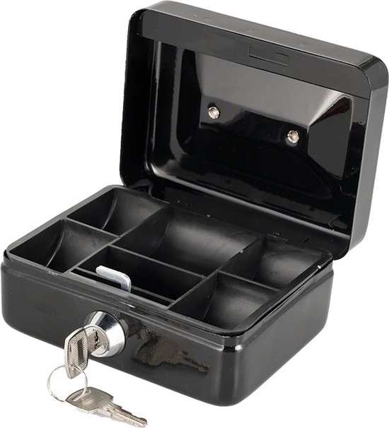 My North Star- Geldkistje Met Sleutel Zwart – Metalen Geldkluisje ...