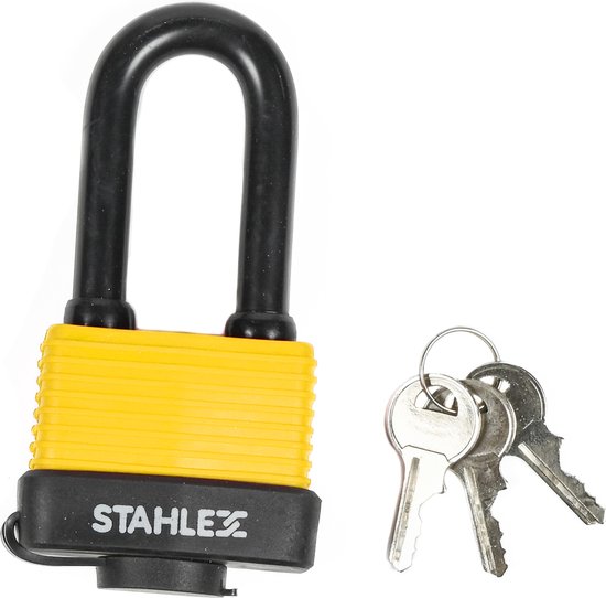 Stahlex Hangslot Hoog - Waterdicht - 50 mm - Met beschermende kunststof ...