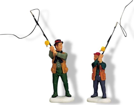 Lemax - Flyfishing With Dad - Set Of 2 - Kersthuisjes & Kerstdorpen | bol