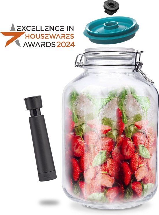 Airtender Bormioli Rocco Fido - Grote Weckpot 5 liter (rond) met ...