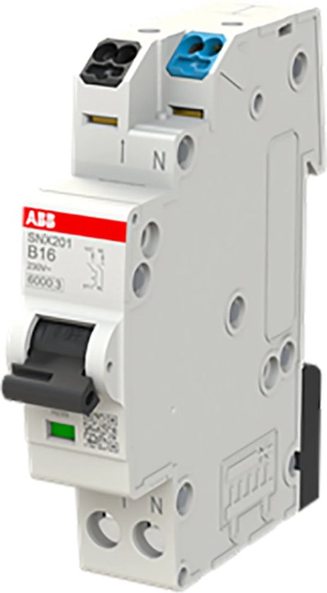 ABB FlexLine installatieautomaat 1-polig+nul 16A B-kar (2CSS255301R0165) | bol