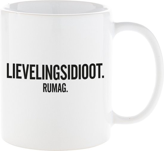 RUMAG Mok - Lievelingsidioot - Mok met grappige leuke tekst | bol.com