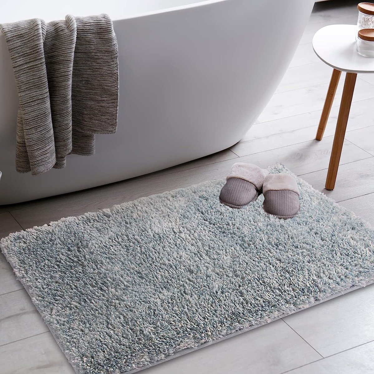 Antislip, hoogpolige badmatten, machinewasbare badmat, badmat met ...