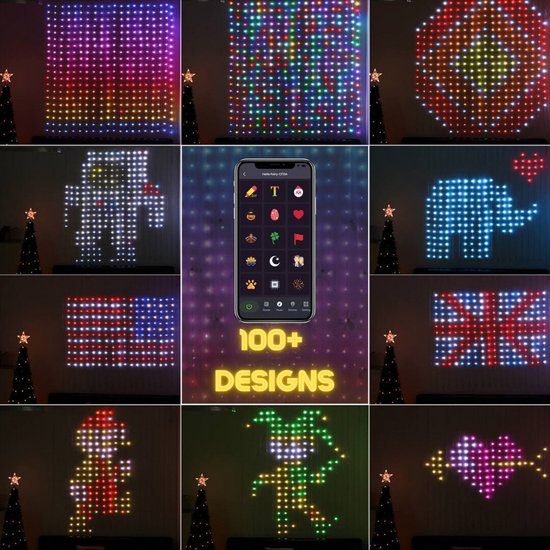 Smart LED lichtscherm - Projectie - Sfeerverlichting - Kerst - Pasen | bol