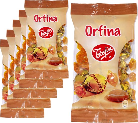 6 zakken Botertoffee Orfina á 175 gram - Voordeelverpakking Snoepgoed | bol